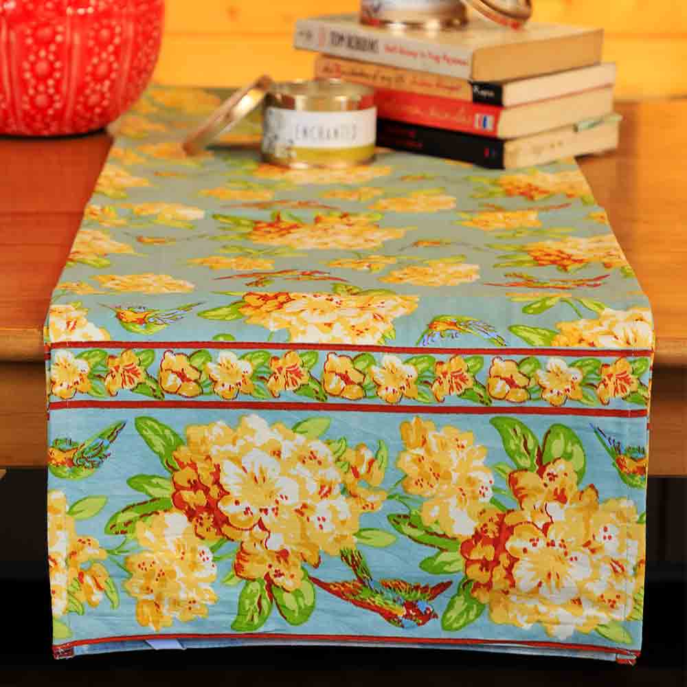 Valley of Flowers Mist Runner | Yellow Marigold India